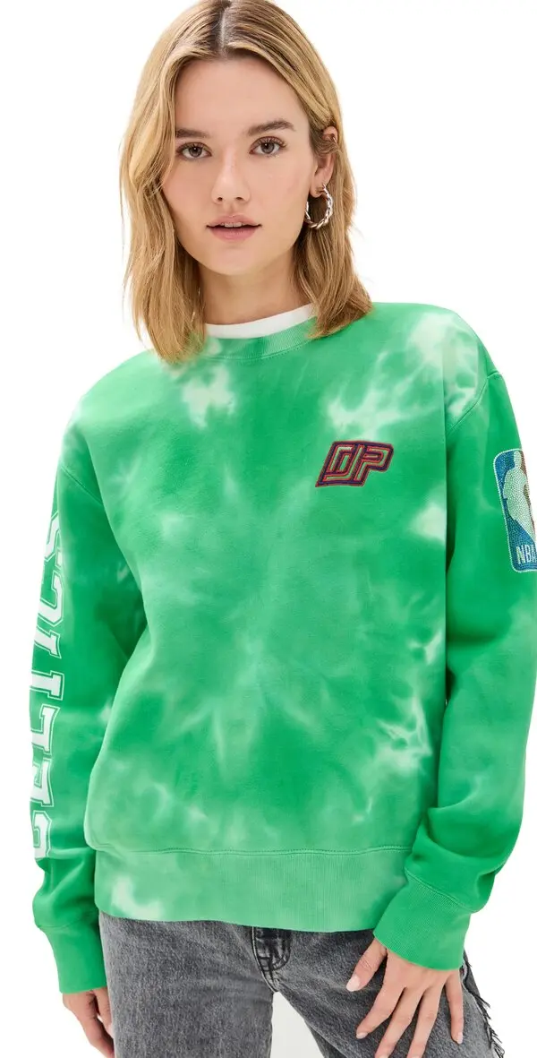 DANNIJOPRO Dannijo Celtics Team Crewneck Sweatshirt