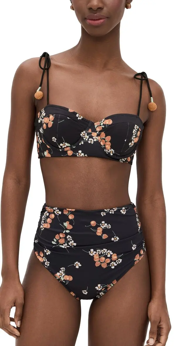 Sea Cerise Cherry Bustier Swim Top