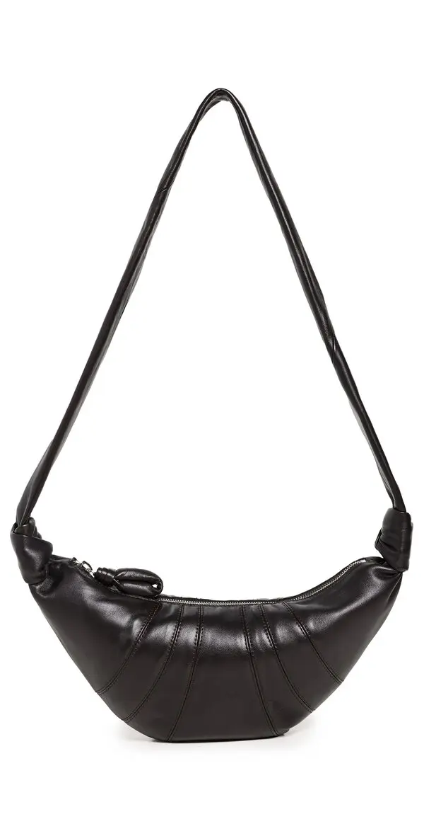LEMAIRE Small Croissant Shoulder Bag - Dark Chocolate