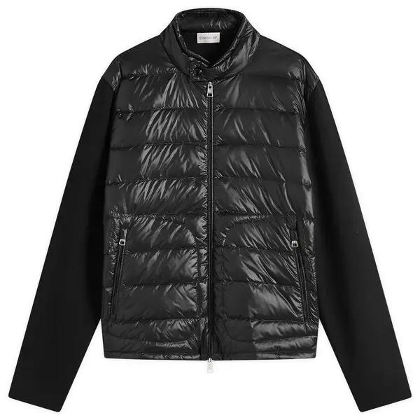 Moncler Extrafine Wool Cardigan Hybrid Jacket