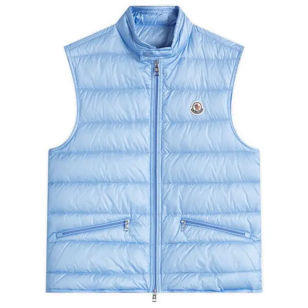 Moncler Longue Saison Gui Vest - Blue