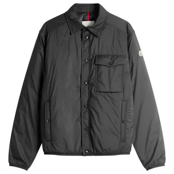 Moncler Recycled Longue Saison Opaque Arpont Shirt Jacket - Black