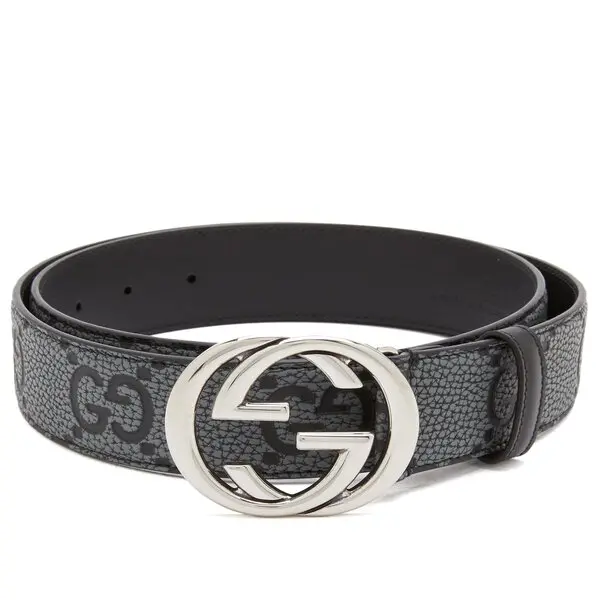 Gucci Interlocking G Jumbo Gg Belt - Black