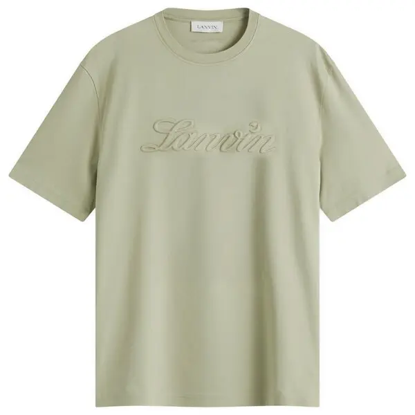 LANVIN Debossed Script Logo T-shirt