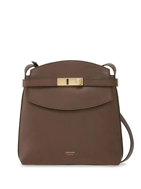 FERRAGAMO Small Hug Crossbody Bag - Brown