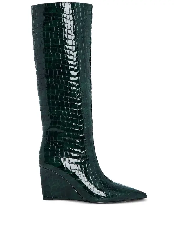 Retrofete Natassa Wedge Boots - Green