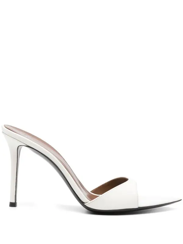 GIUSEPPE ZANOTTI 90mm Intriigo Mules - White