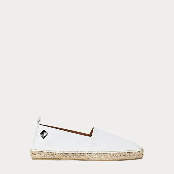 Ralph Lauren Bosworth Monogram Espadrille - White