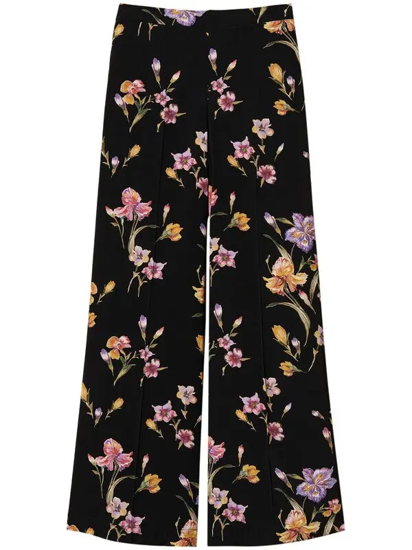 TWINSET Floral Wide Leg Trousers