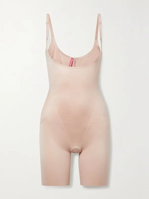 Spanx Spanxshape Invisible Open-bust Bodysuit - Neutrals