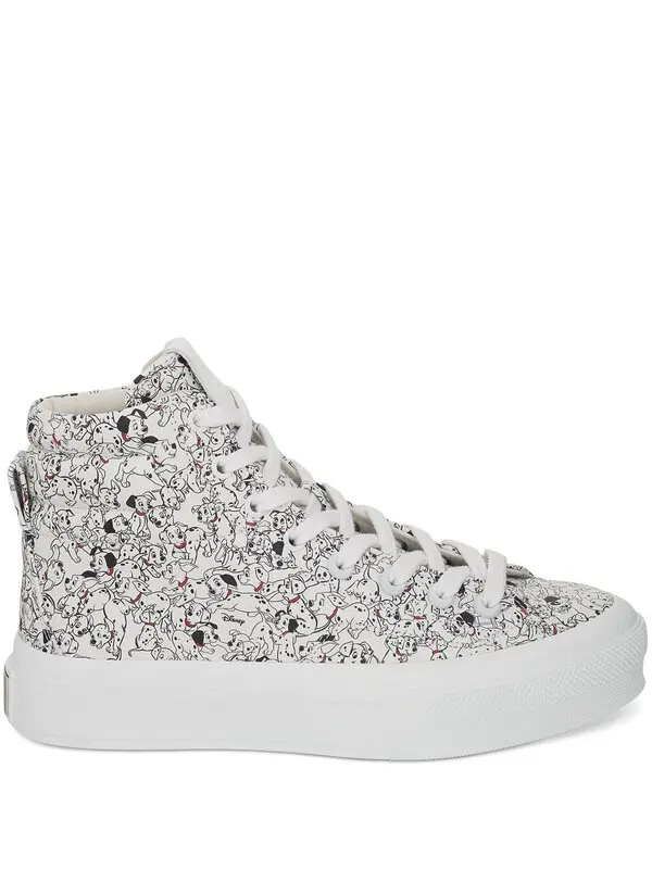 Givenchy X Disney 101 Dalmatians High-top Sneakers