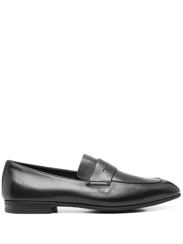 Zegna Leather Loafers - Black
