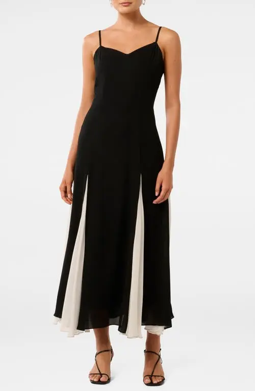 EVER NEW Dahlia Contrast Godet Pleat Gown