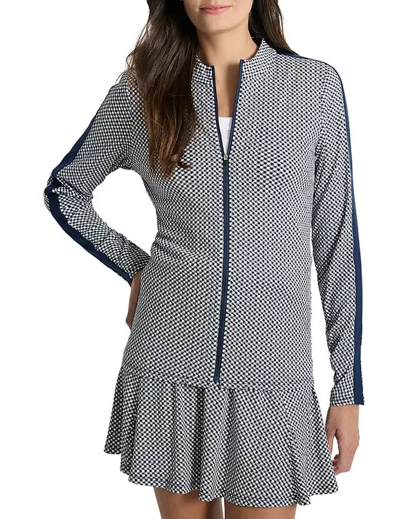 NIC+ZOE Gingham Zip-up Jacket