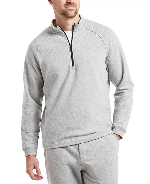 PUBLIC REC Weekend Half Zip Sweatshirt - Heather Silver