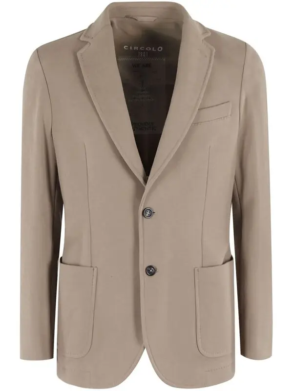 CIRCOLO 1901 Long Sleeve Blazer - Brown