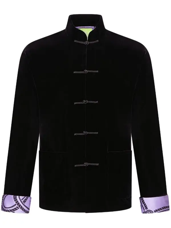 Shanghai Tang Velvet Jacket - Black