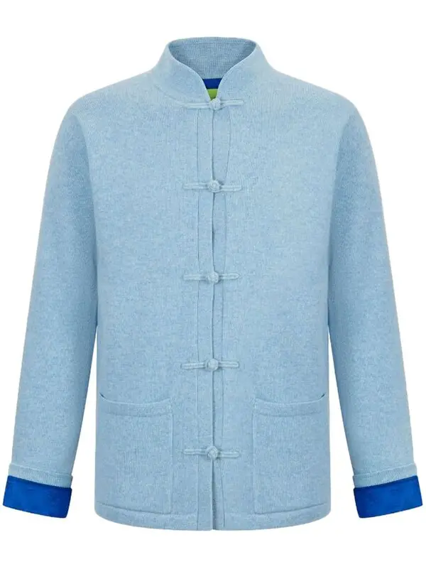 Shanghai Tang Cashmere Cardigan - Blue