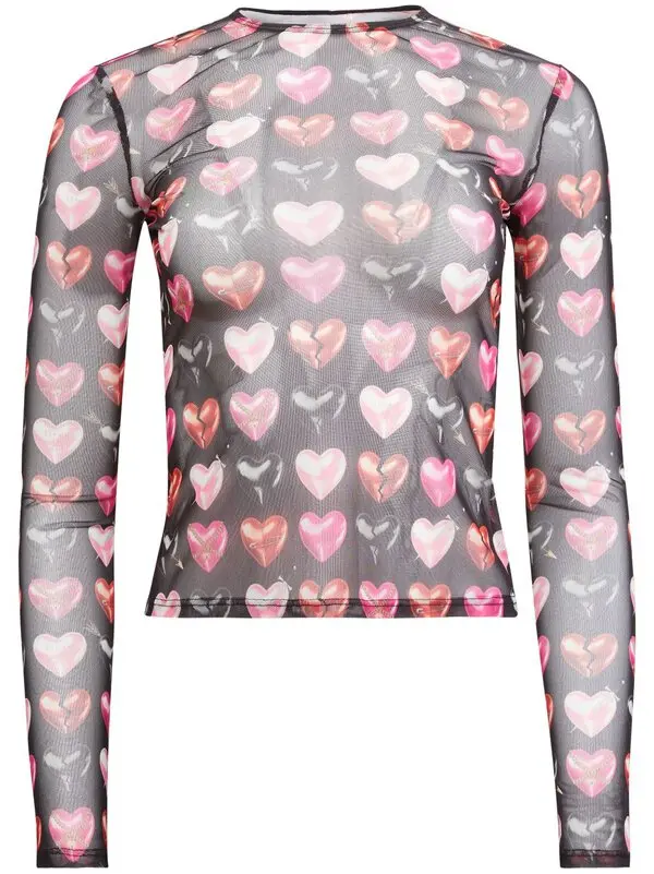 Fleur Du Mal Heartbreaker Top - Black