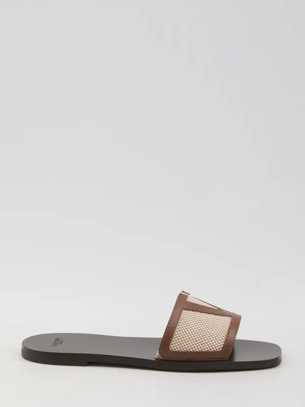 Valentino Garavani Superstar Slide Sandals - Brown