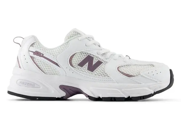 NEW BALANCE 530 Sneakers - White/dark Ice Wine