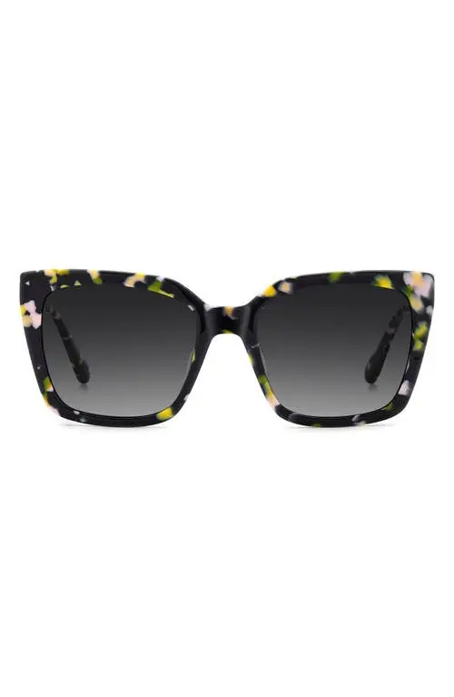 Kate Spade New York Lilah 55mm Gradient Polarized Square Sunglasses