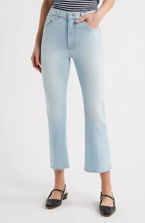FRAME The Reboot High-rise Cropped Flare Jeans - Float