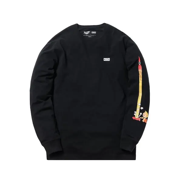 Kith Jetsons Rockets Long Sleeve Tee Shirt - Black