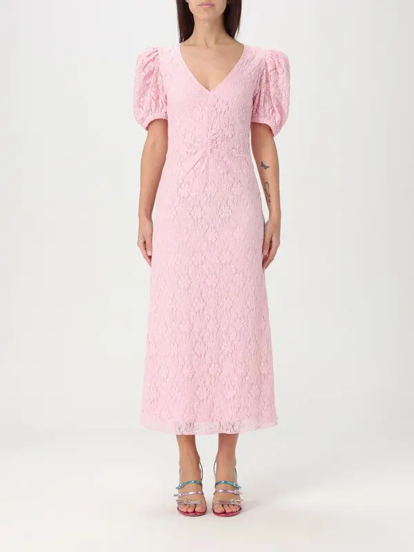 Remain Birger Christensen Midi Dress - Pink