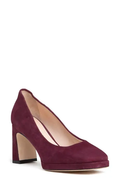 BEAUTIISOLES Cristina Platform Pumps - Burgundy