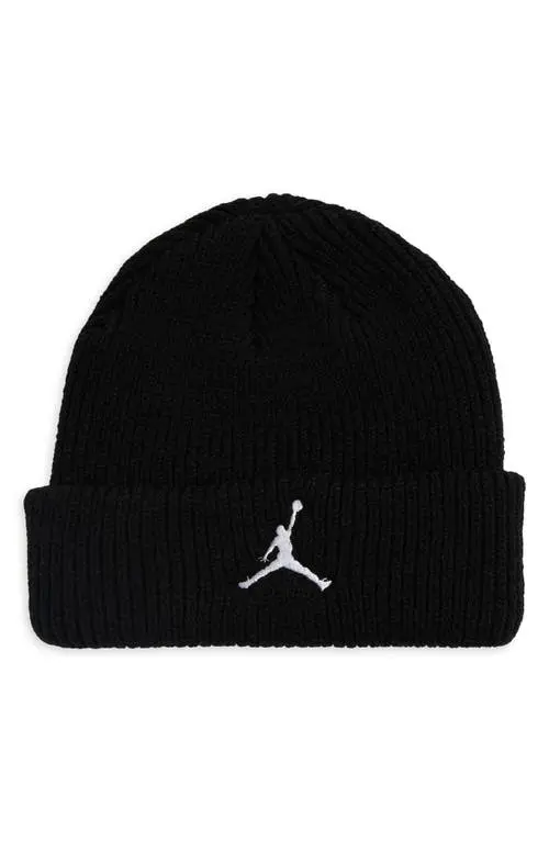 JORDAN Terra Rib Beanie - Black/ White