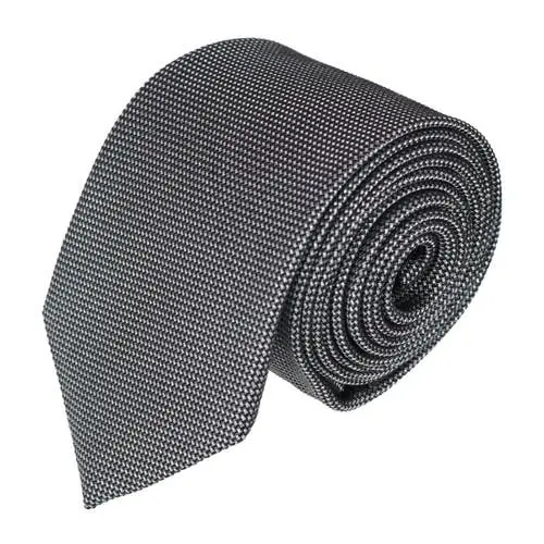 Trafalgar Janus Metallic And Silk Necktie - Silver