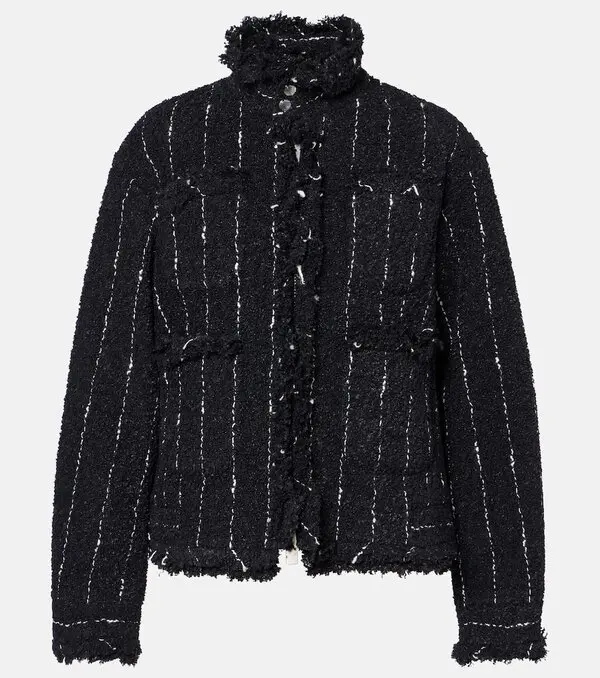 Sacai Striped Tweed Jacket