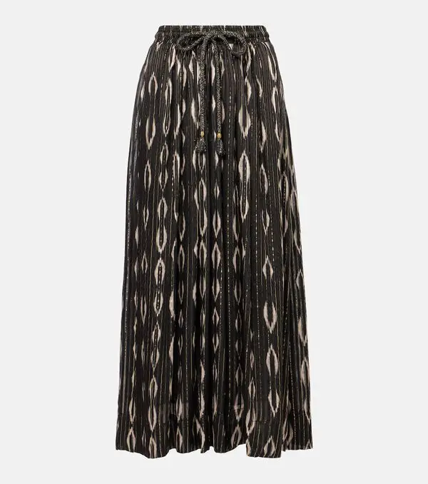 Isabel Marant Samila Printed Midi Skirt