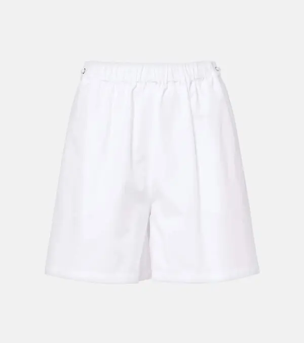 Max Mara Antiope High-rise Cotton Shorts - White