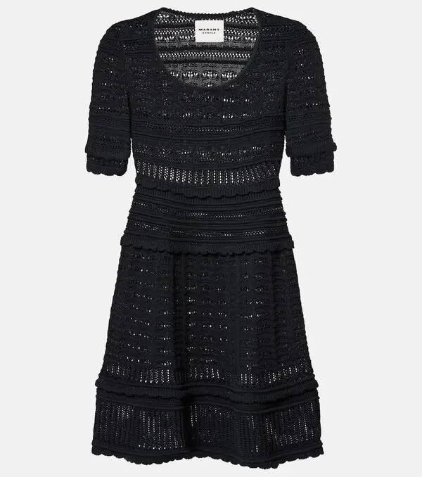 Isabel Marant Abril Knitted Cotton Minidress