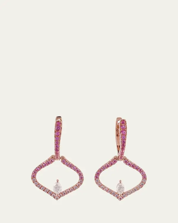 GYAN JAIPUR Sarai Diamond And Sapphire Earrings
