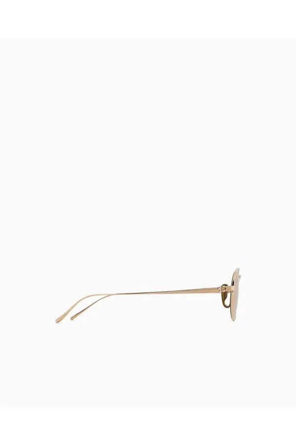 Giorgio Armani Titanium Oval Sunglasses