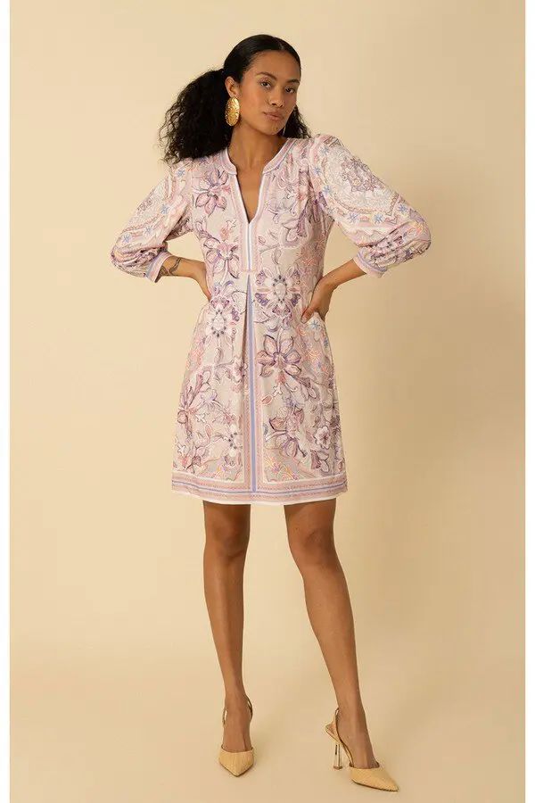 Hale Bob Anne Jersey Dress - Brown / Neutral