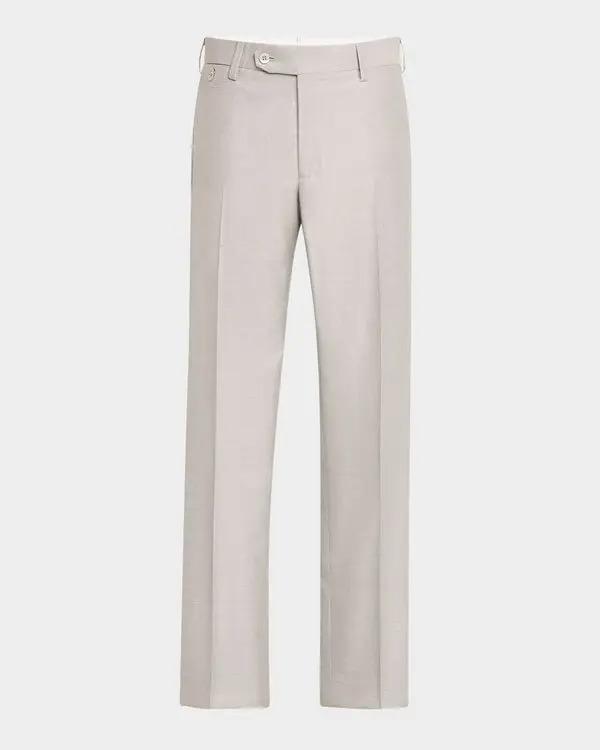 Stefano Ricci Wool And Silk Five-pocket Trousers