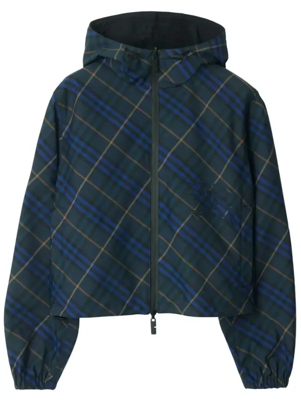 Burberry Reversible Check Jacket - Green