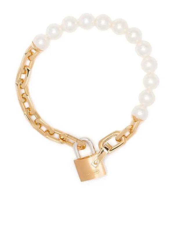 AMBUSH Pearl Lock Charm Bracelet