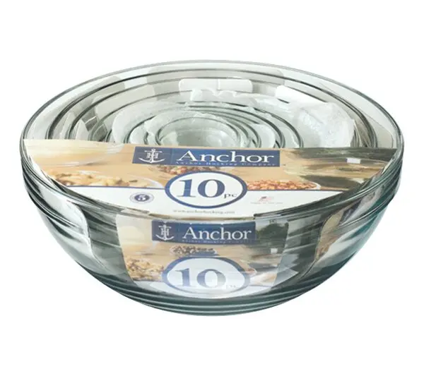 ANCHOR HOCKING 10-piece Mixing Bowl Set - One-color
