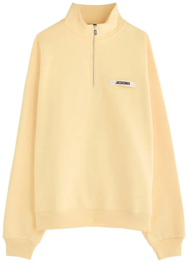 Jacquemus Le Camionneur Gros Grain Cotton Sweatshirt - Beige