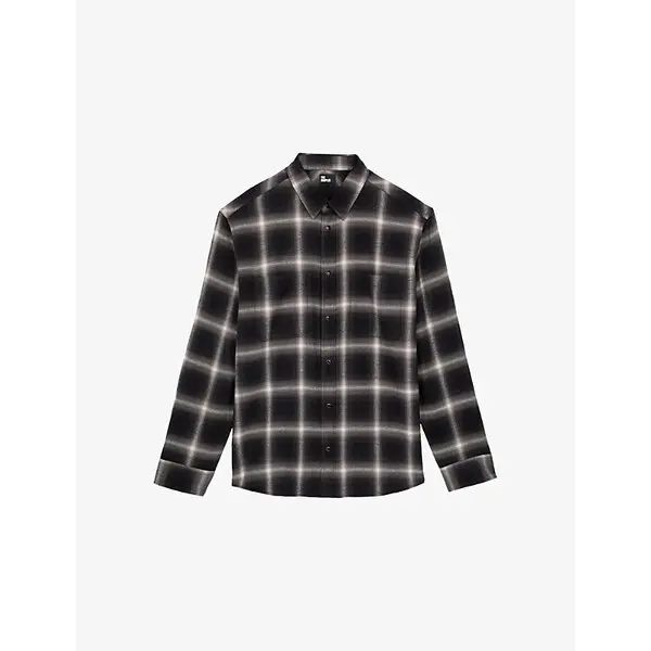 The Kooples Check-pattern Oversized Cotton Shirt