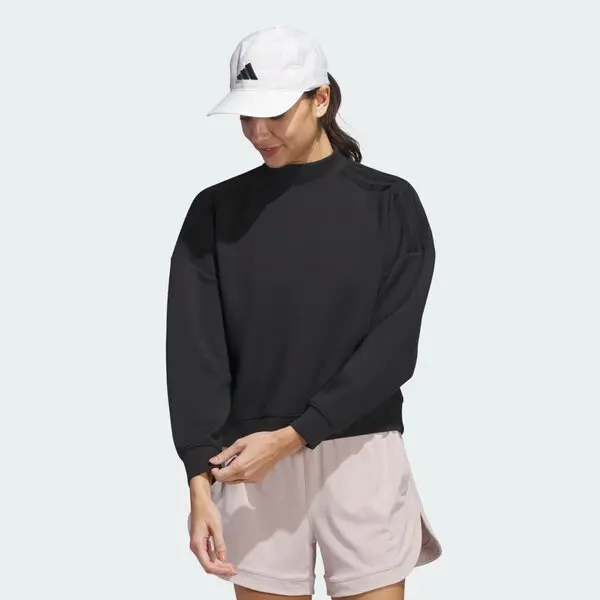 Adidas Beyond Spacer Mock Layer Sweatshirt - Black