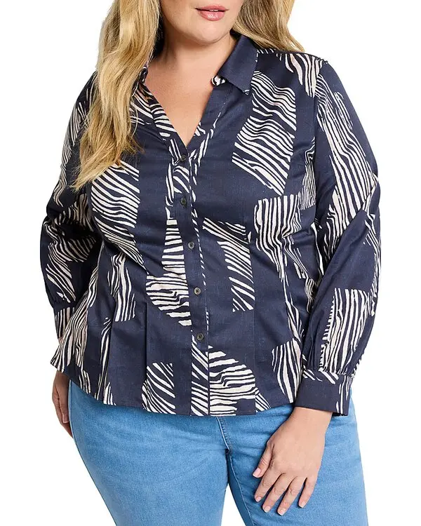 NIC+ZOE Zebra Stripe Shirt