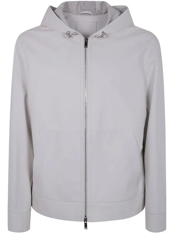 DESA 1972 Leather Hoodie Jacket - White