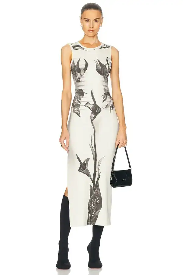 grey body print dress Girls Metallic Semi Formal Dress