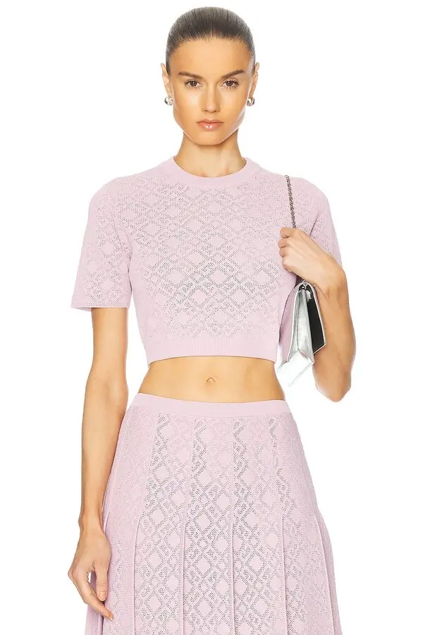 Givenchy Cropped Short Sleeve Top